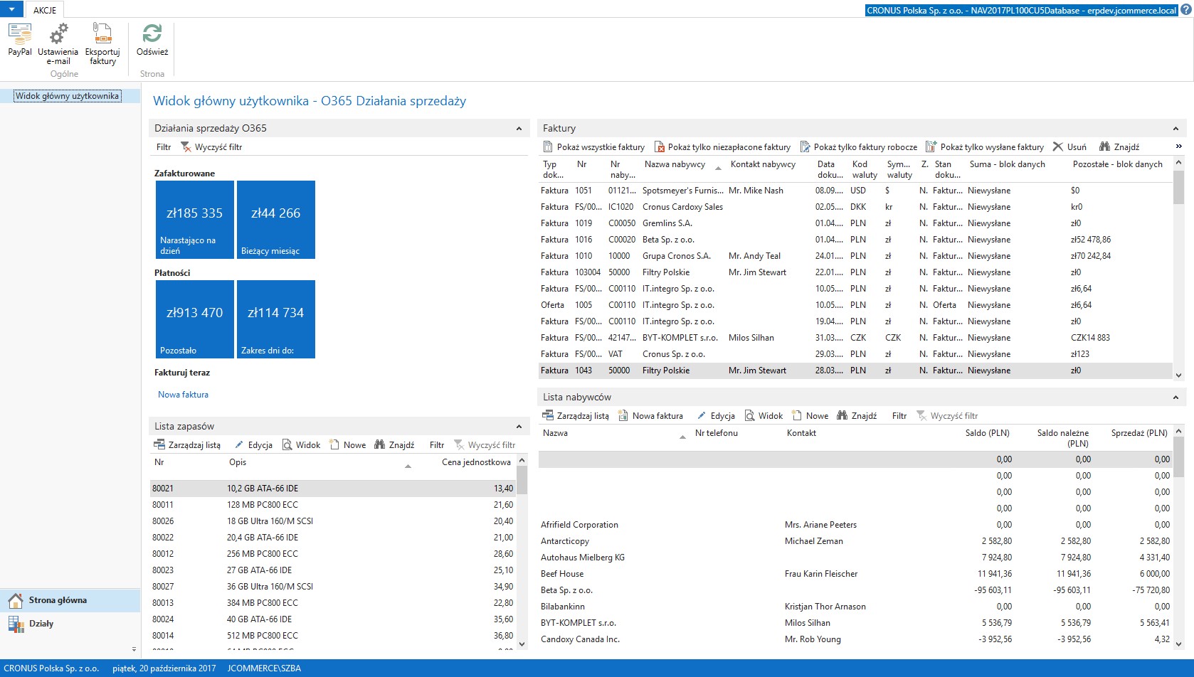 O365 Działania Sprzedaży w Microsoft Dynamics NAV 2017 - Oprogramowanie ...